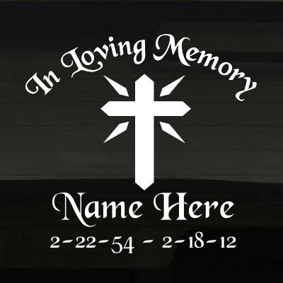 In Loving Memory Cross Personalized Loving Memory Cross | Savvy Custom